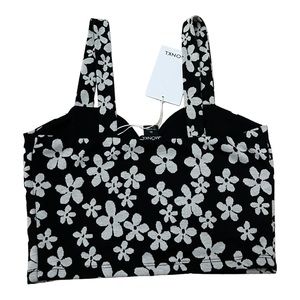 Monki | Tops | Monki Jacquard Cami Top In Black Floral | Poshmark